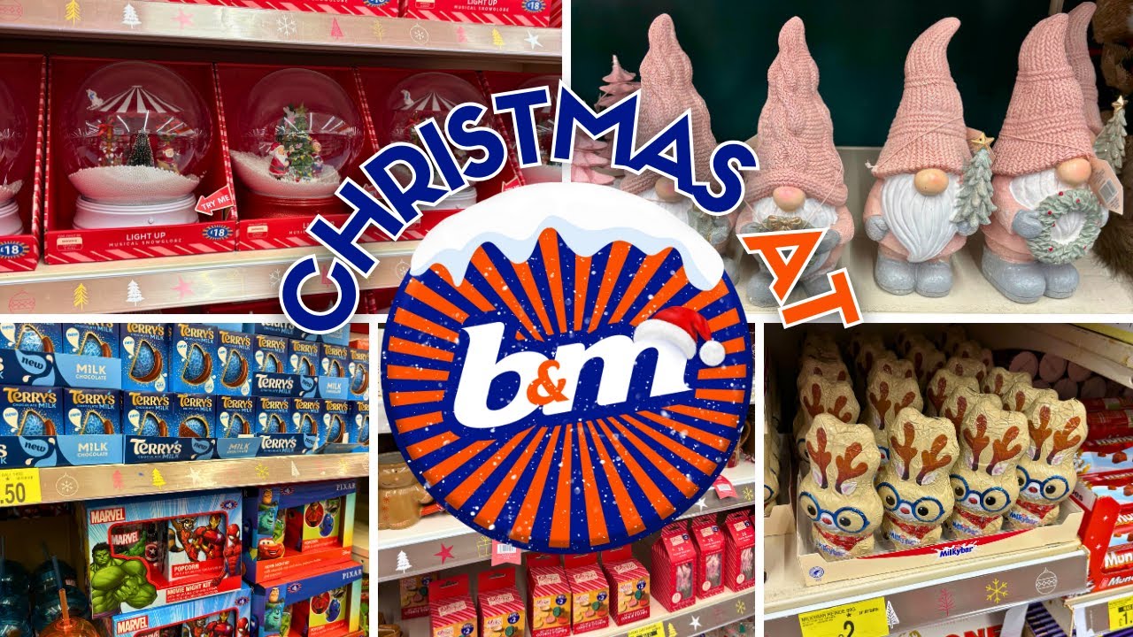 B&M Food Shopping | Shop with me B&M | Christmas 2024 festive finds ...