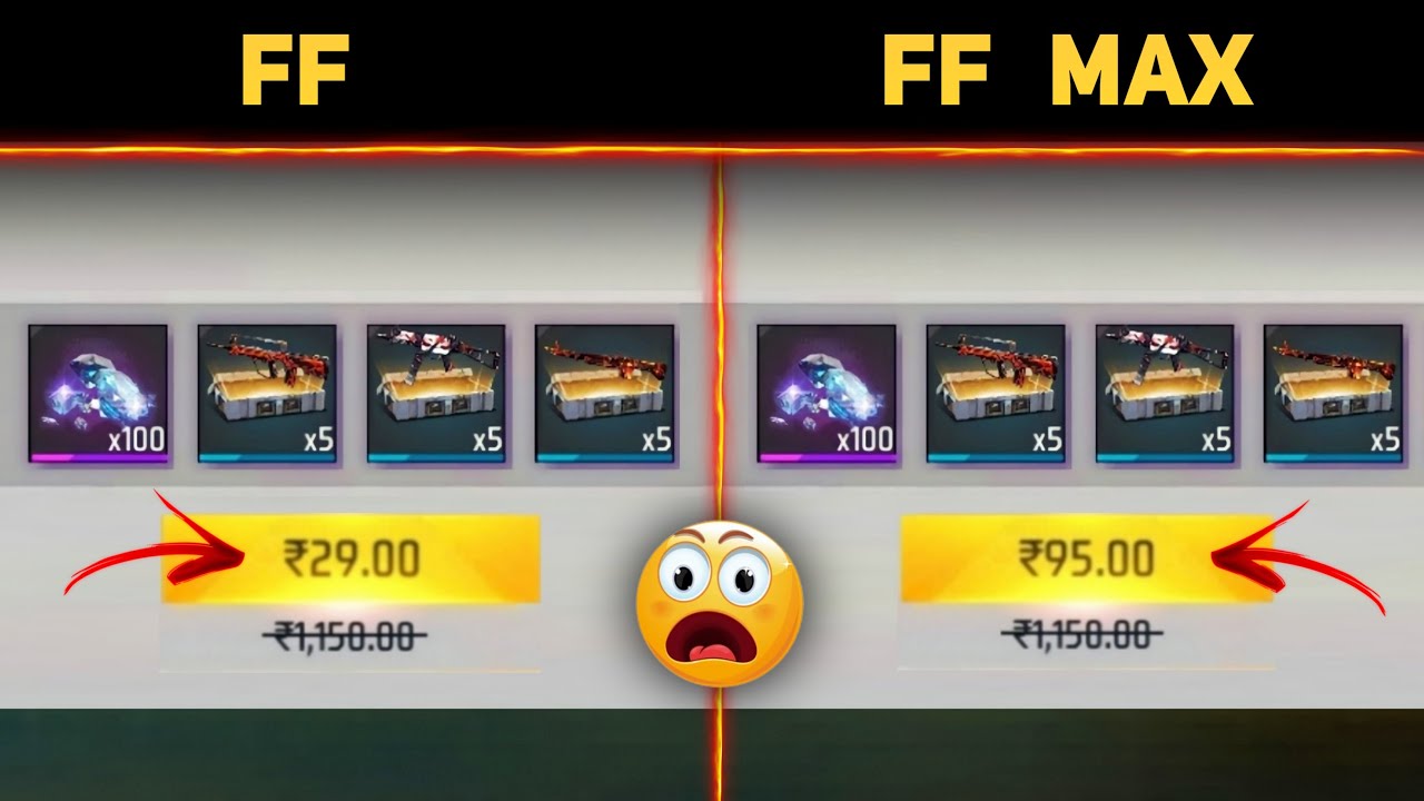 FF VS FF MAX ⚡AIRDROP PRICE 😳🤣 - YouTube