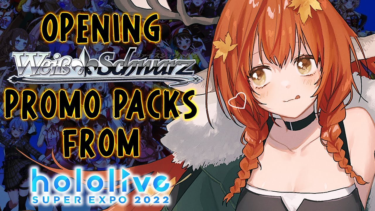 【WEISS SCHWARZ HOLOLIVE UNBOXING】hololive super expo weiss cards ...