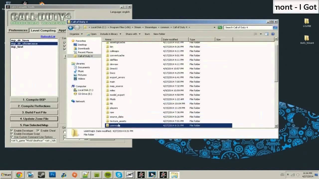 Cod4 Mapping | mp_dr_showcase | Part 1 - YouTube
