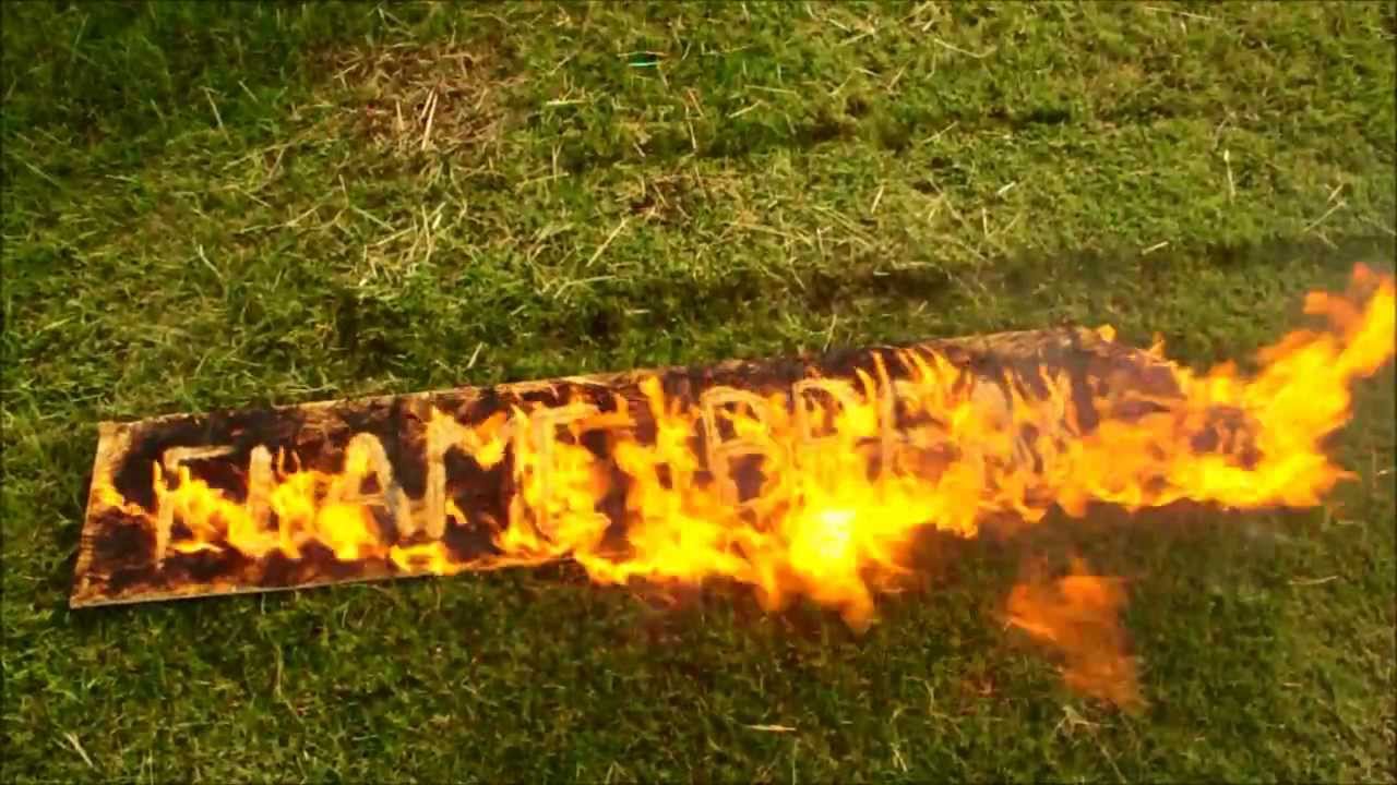 Flame Break burn - YouTube