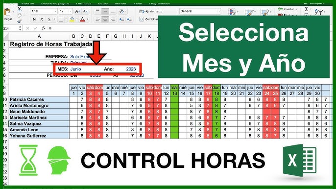 Plantilla De Horario De Turnos De Excel