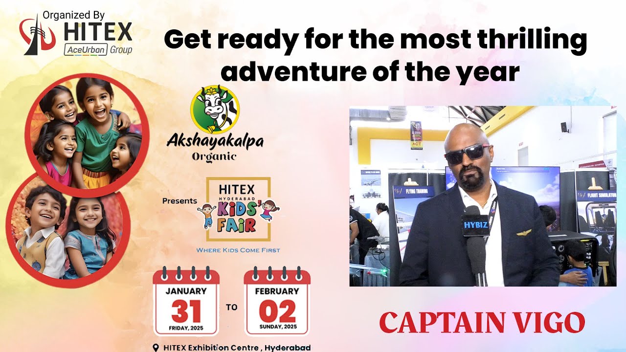 SpaceGen Aviation|Capt.Vigo |Hitex Hyderabad Kids Fair 2025 - YouTube