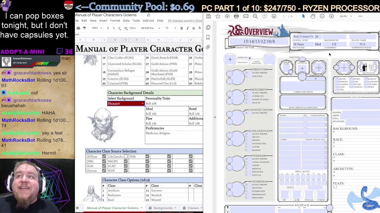Unearthed Arcana: Multiclass Noble Genie Warlock/Order Domain Cleric ...