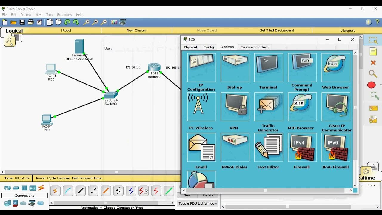 شرح اضافة شبكات وخدمات | ( DHCP, WEB, and DNS ) Servers Network in Cisco Packet Tracer - YouTube