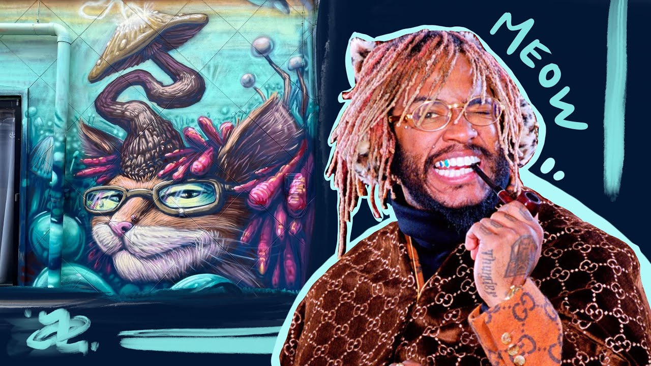 I Painted a THUNDERCAT Mural - YouTube