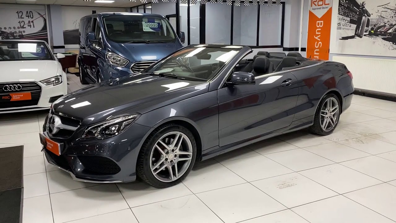 2016 Mercedes E220 AMG Line Premium CDI Convertible - YouTube