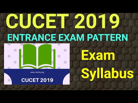 CUCET 2019 EXAM PATTERN AND SYLLABUS 2019 !! CUCET EXAM PATTERN 2019 ...
