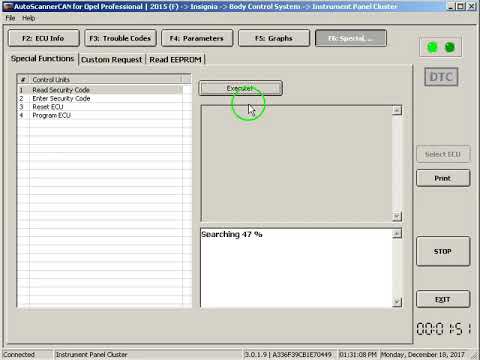 Security code reading from Opel Insignia MY2015 with AutoScannerOpelPro - YouTube