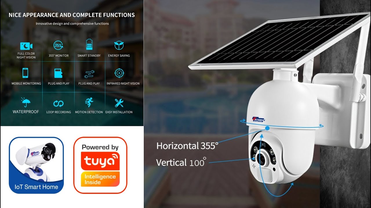 ภาพจากกล้อง วาตาชิ Solar Mini Speed Dome Camera รุ่น WIOT1028F-SOLAR ...