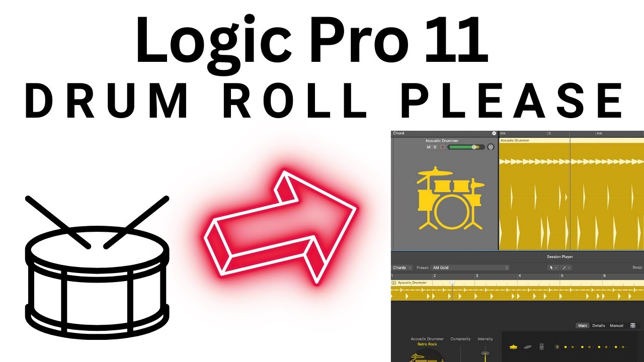 Logic Pro 11 HOW TO DRUM & CYMBAL ROLLS | Flams Too - Drum Kit Designer ...