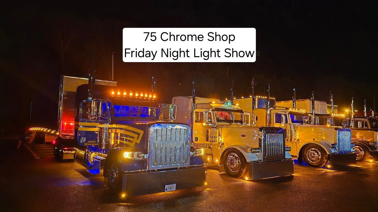 2024 75 Chrome Shop Show Friday night light show - YouTube