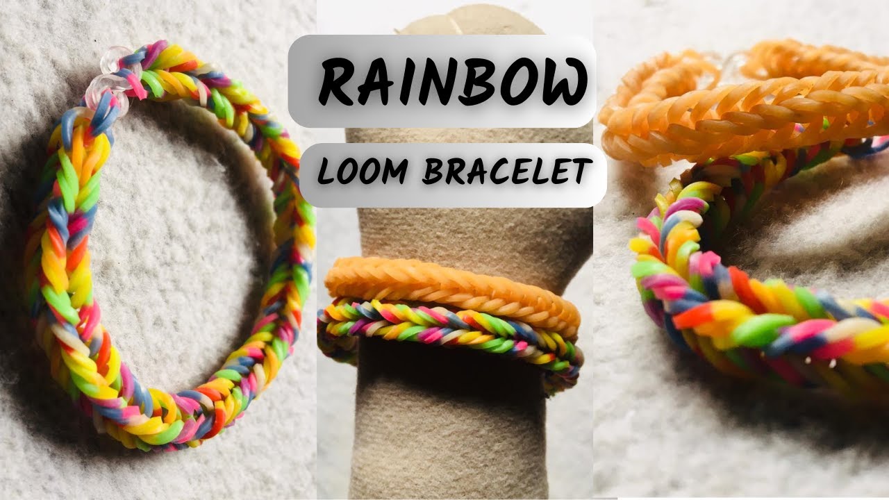 How to make Rainbow boom bracelet 😊💖- DIY- Easy.... - YouTube