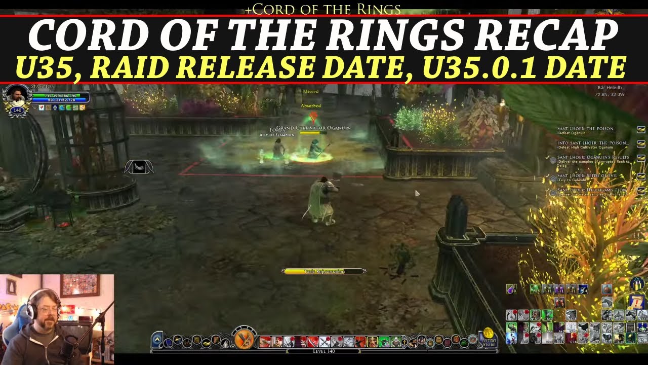 LOTRO: Cord of the Rings Recap March 24th | U35, Raid Release Date ...