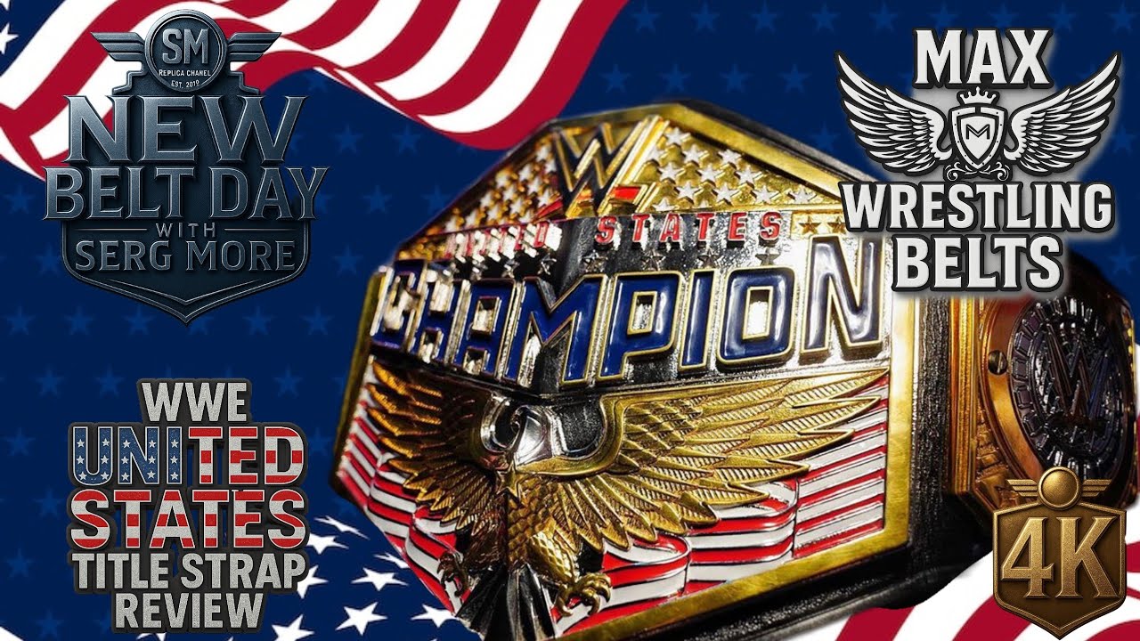 WWE U.S. TITLE STRAP BY MAX WRESTLING BELTS - YouTube