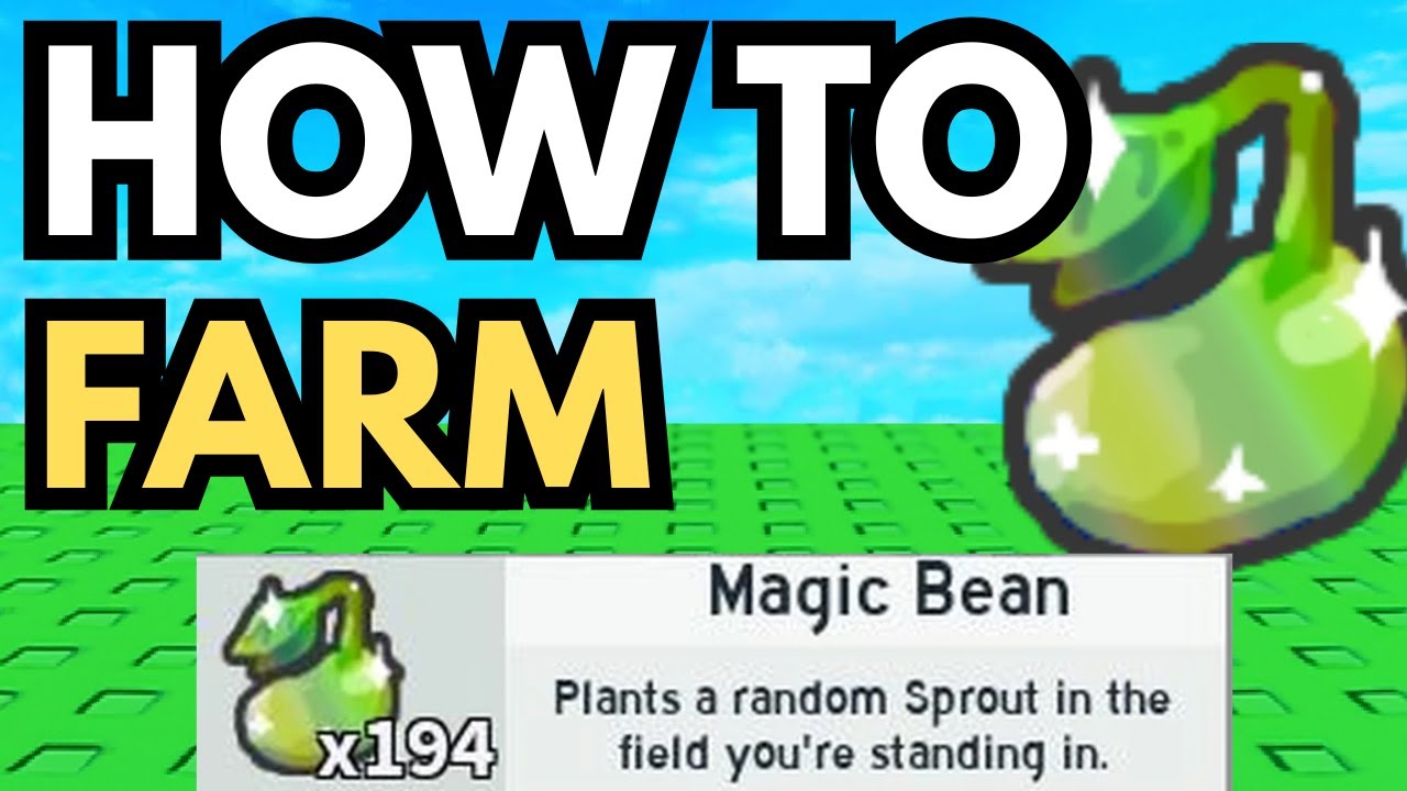 How To Farm Magic Beans In Bee Swarm Simulator On Roblox - YouTube