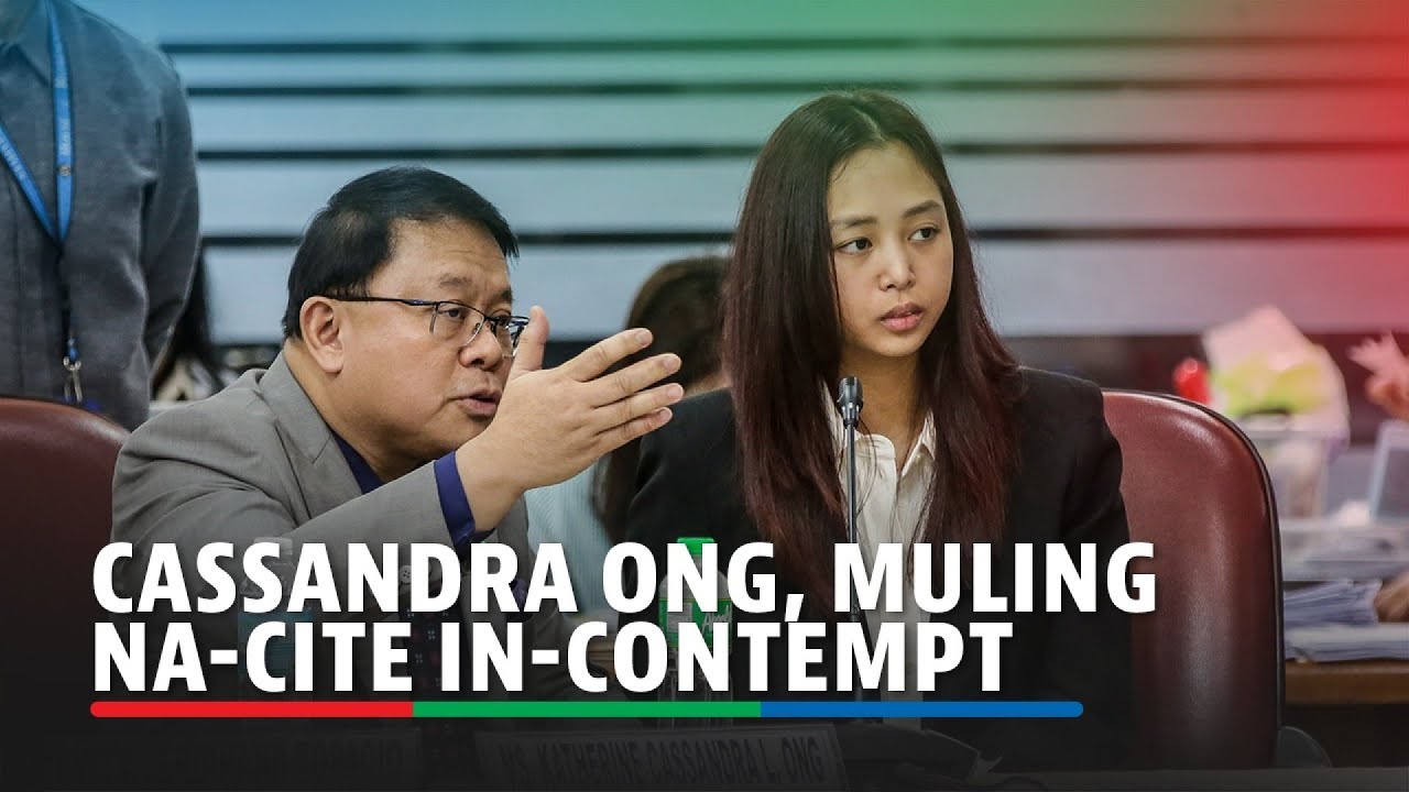 Cassandra Ong, muling na-cite in-contempt - YouTube