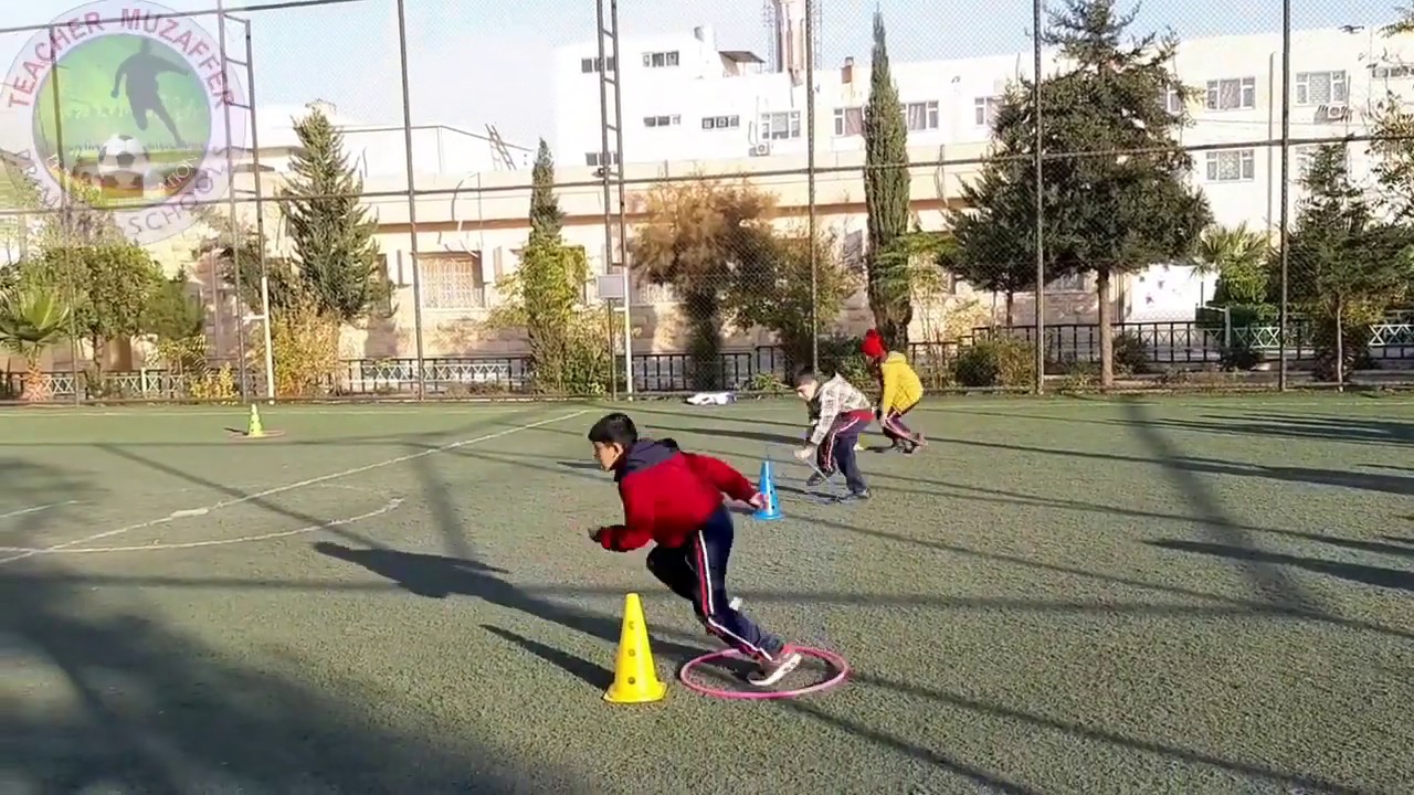 Outdoor group activity(Running, Passing through circles) - YouTube