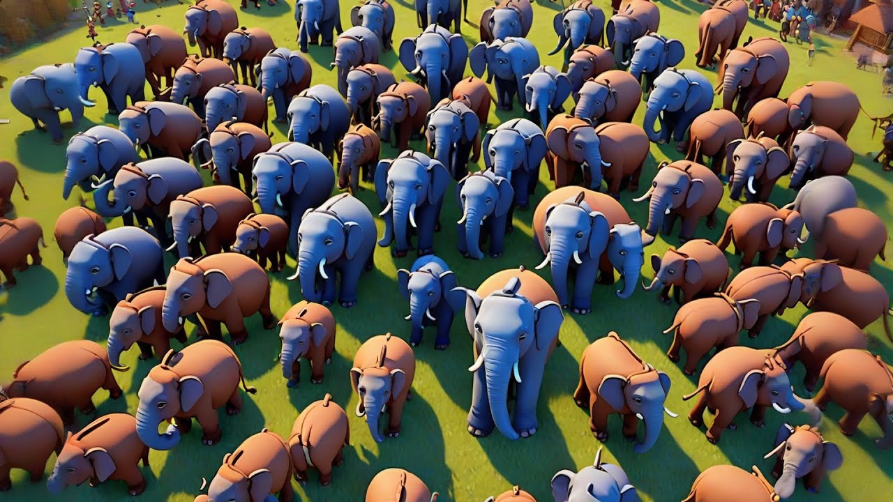 Elephant Parade Dance — Stomp and Sing Song! | Fun Animal Song for Kids ...