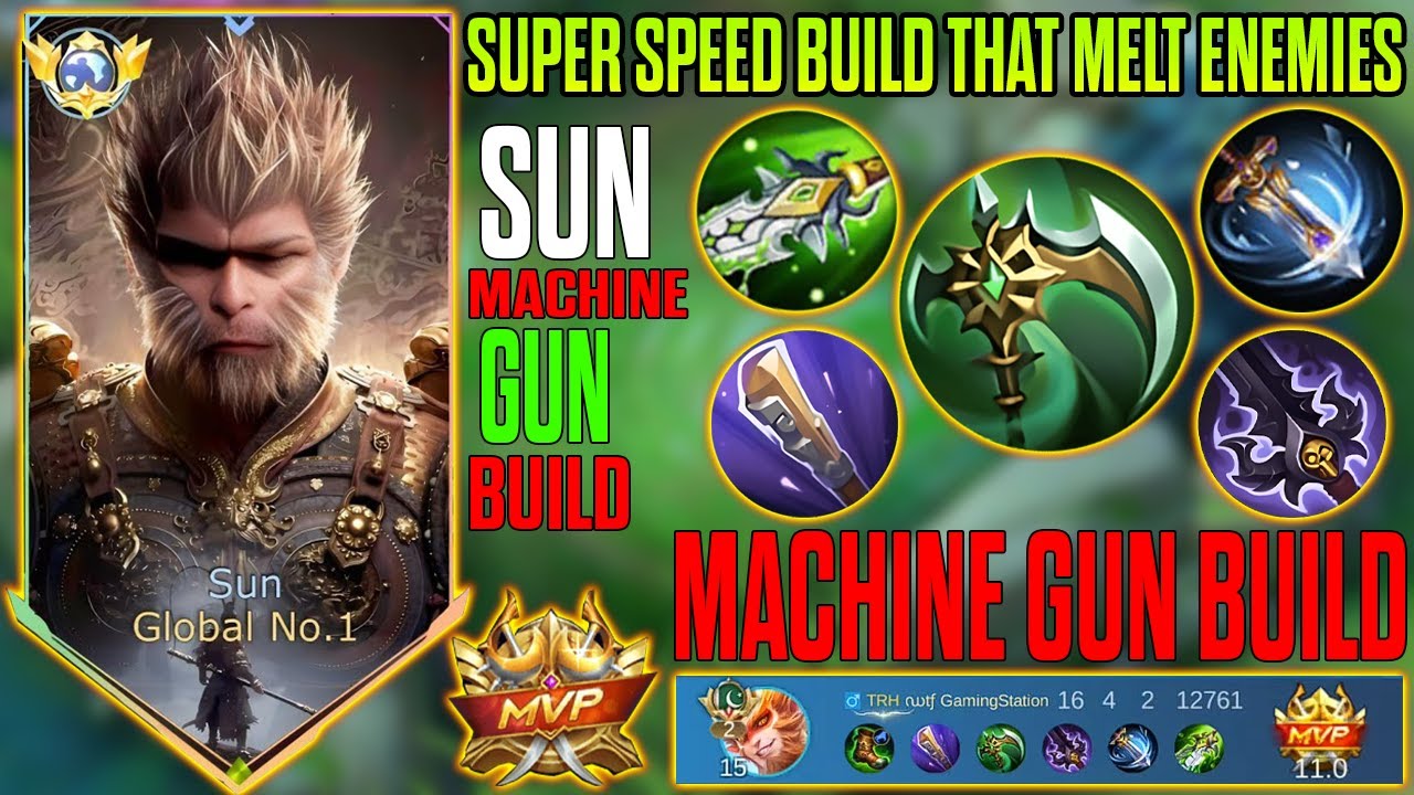 Sun 16 kills Attack Speed Build-Build Supreme Sun -Gameplay Sun ml # ...
