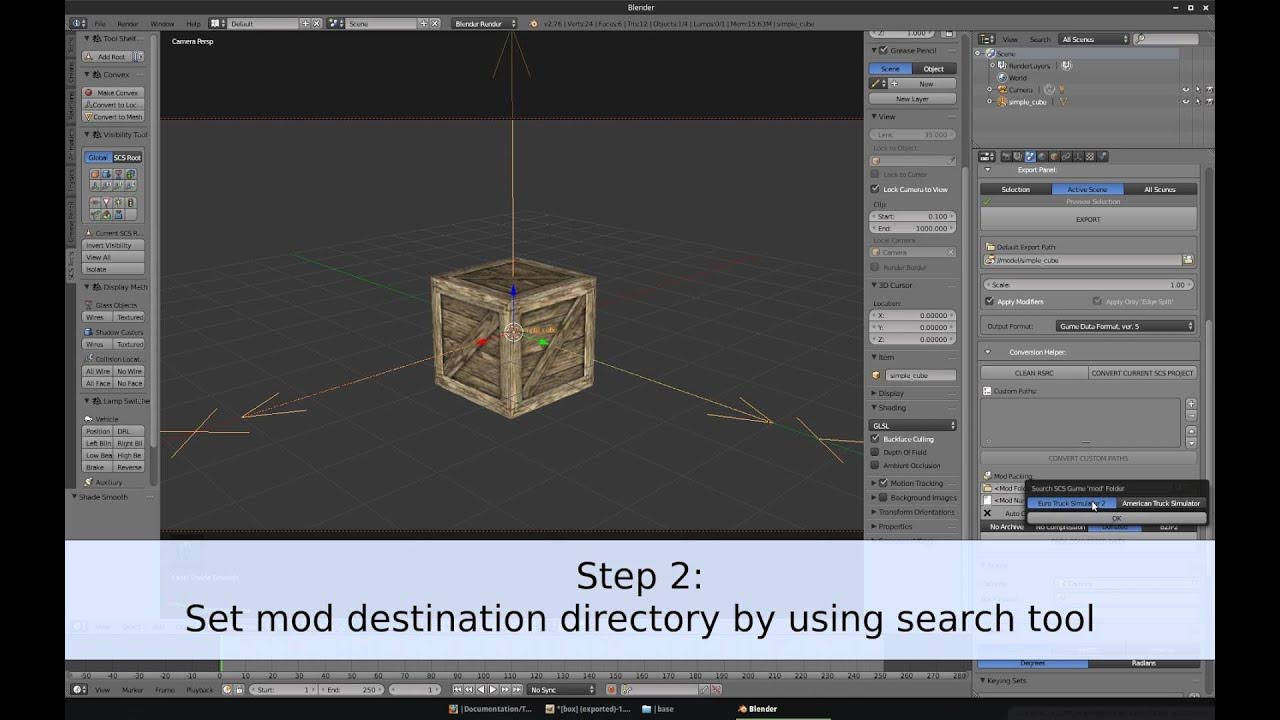 Modding Tutorials: 01 Simple cube 4/5 - How to convert & pack a mod - YouTube