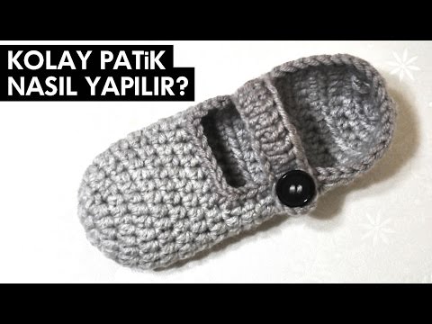 Baştan Sona Kolay Patik Nasıl Yapılır? - tığ işi örgü
