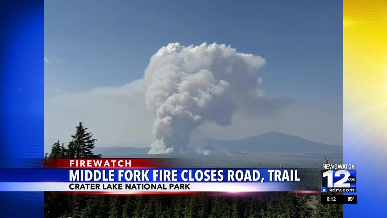 Middle Fork Fire closes road, trail - YouTube