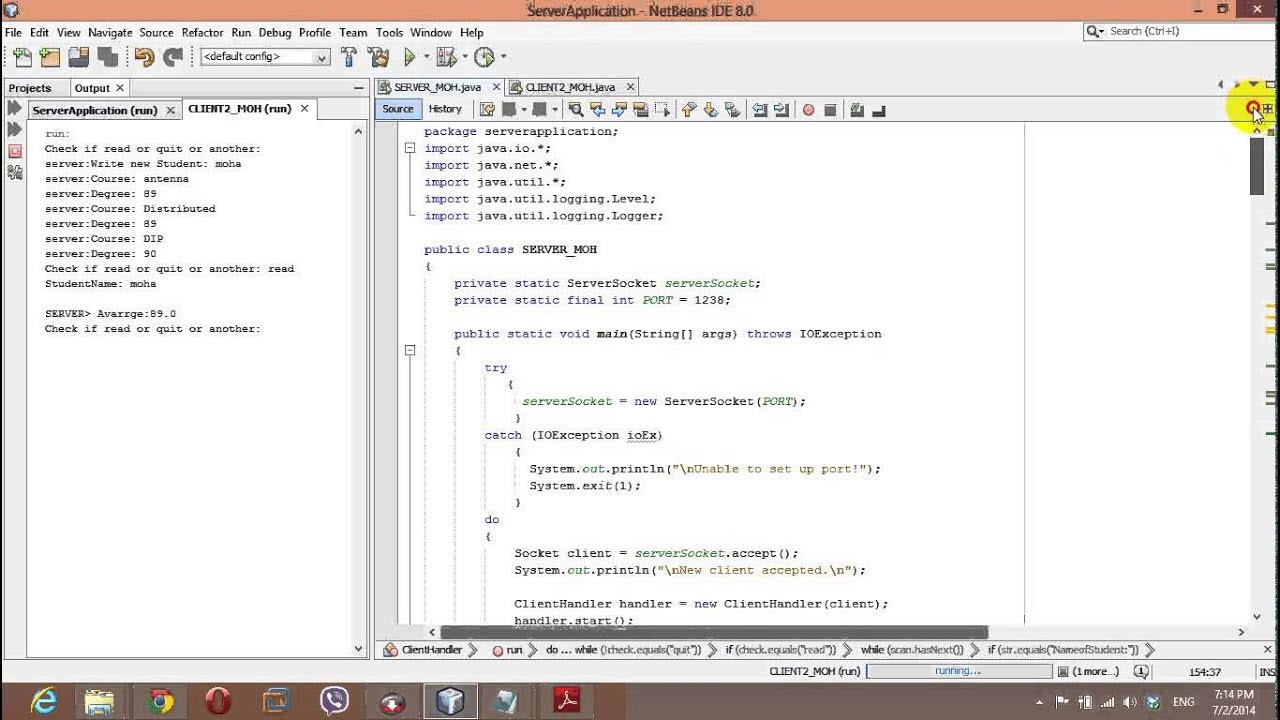 Multithreading Client & Server TCP and File Handling Project - YouTube