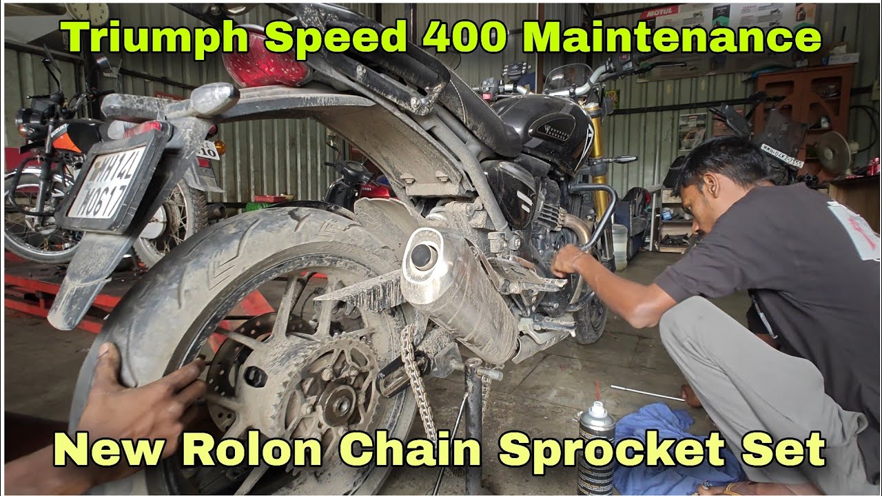 Triumph Speed 400 | Rolon Chain Sprocket | Rust in Axel Bearings Locks ...
