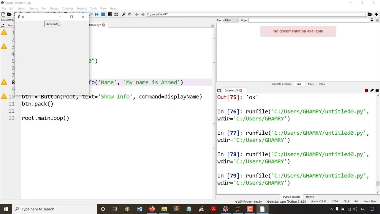 05 Tkinter - Button - YouTube