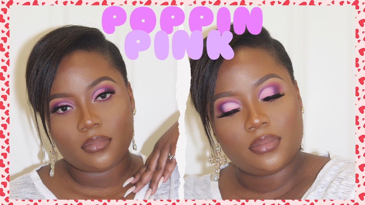 POPPIN PINK VALENTINE’S TUTORIAL | Dionne Arthur - YouTube