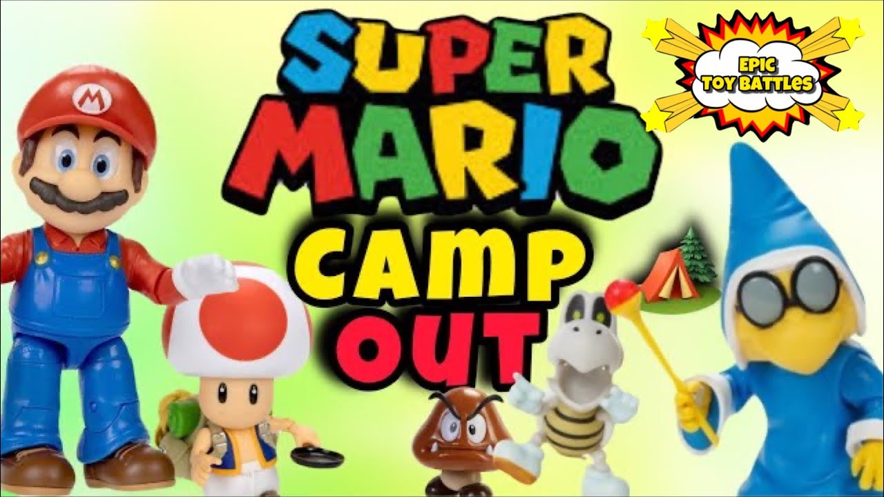 Super Mario toy party camp out - YouTube