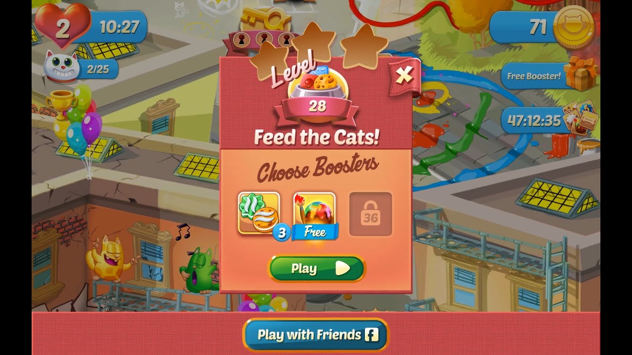 Cookie Cats Level 28 HD 1080p - YouTube