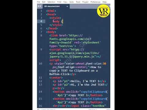 Copy Text _ HTML CSS JavaScript /Coding kese kare/html CSS Coding 🔥🔥 - YouTube