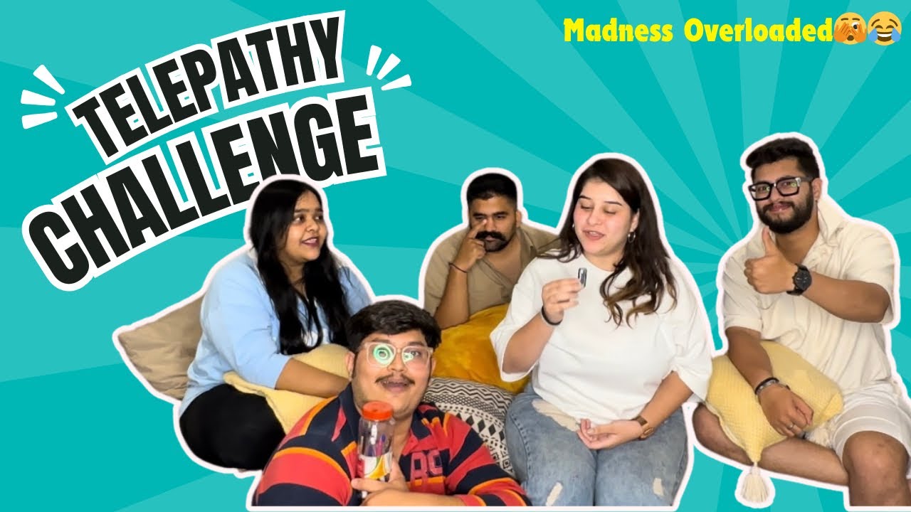 TELEPATHY CHALLENGE🫣😂 | Fun Telepathy Challenge with Friends🤫 - YouTube