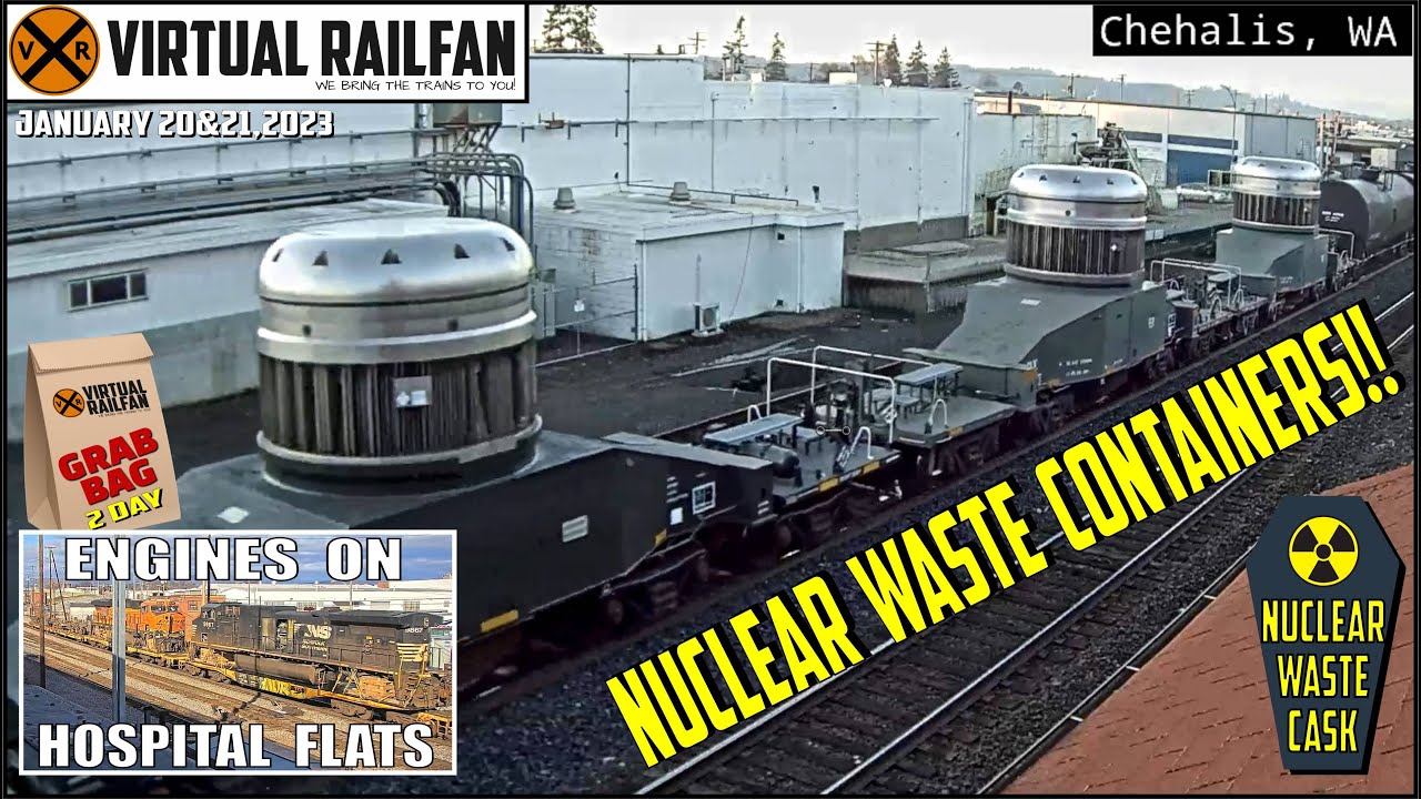 THREE NUCLEAR WASTE CONTAINERS! ENGINES ON HOSPITAL FLATS, STUCK HORN ...