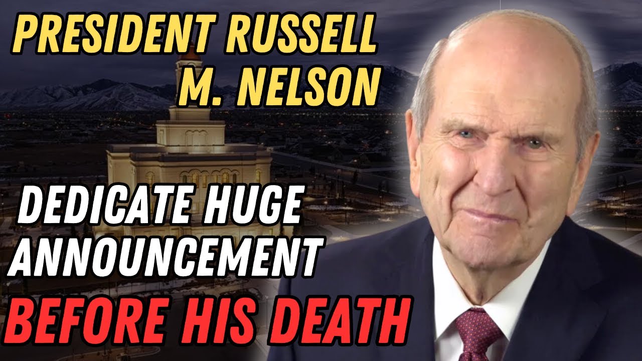 At 100, President Russell M. Nelson FINALLY Dedicate Huge Announcement ...