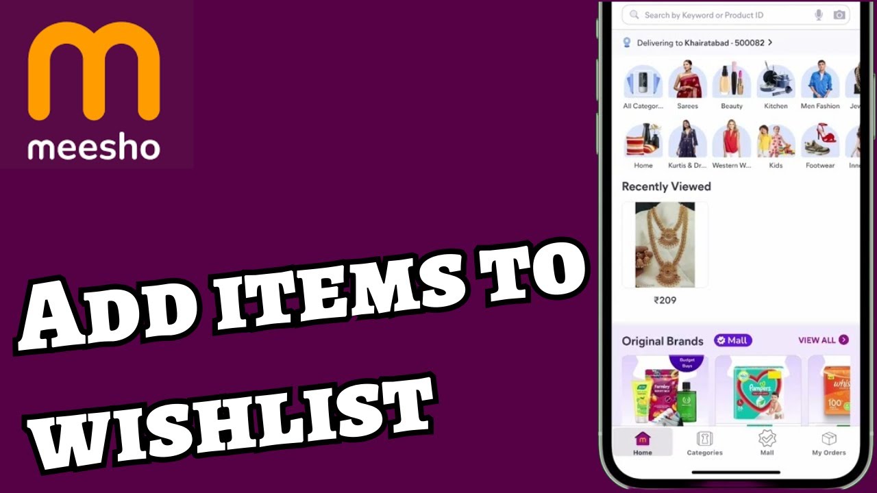 How to Add Items to Wishlist in Meesho? Save Products to Wishlist on ...