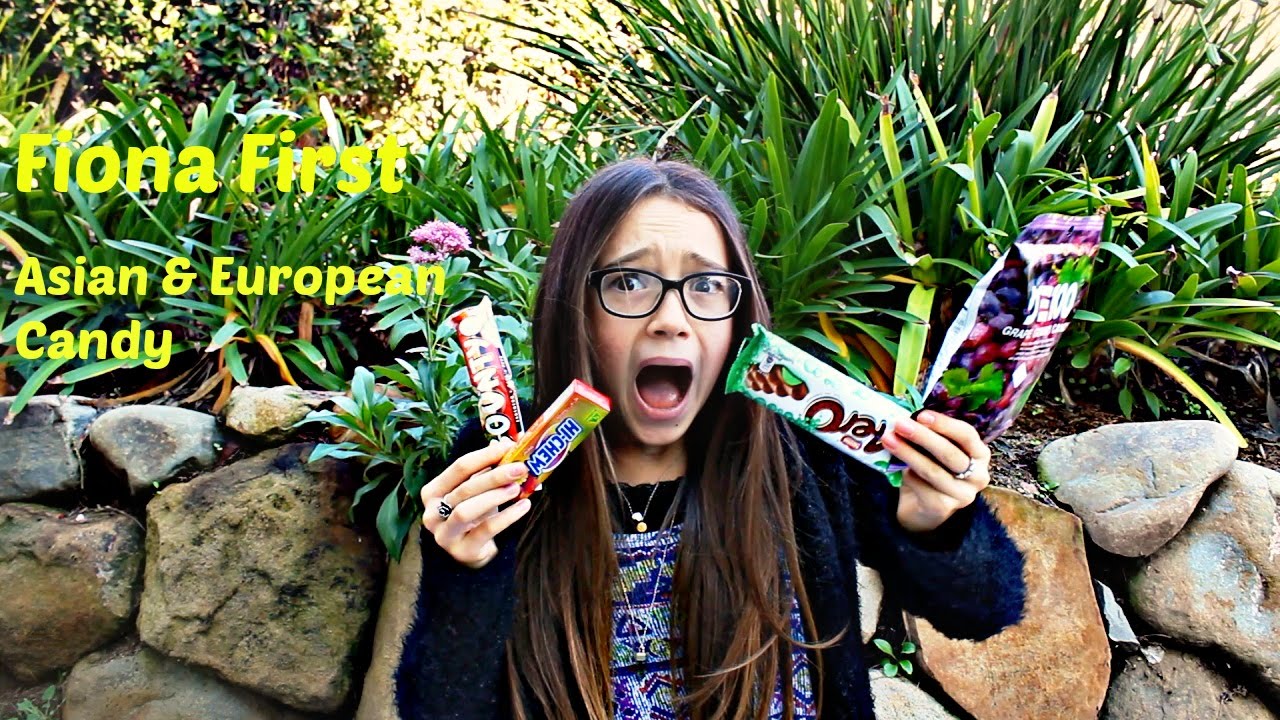 Tasting Asian & European Candy | Fun with Fiona | Fiona Frills - YouTube