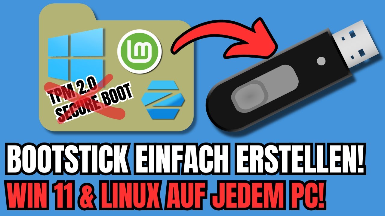 Bootfähigen USB-Stick mit RUFUS erstellen – inkl. Windows 11 ohne TPM ...