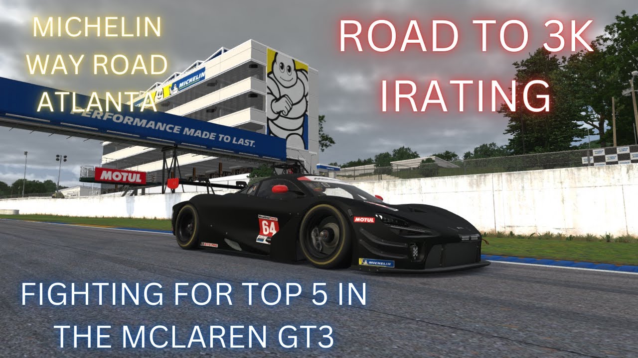 FIGHTING FOR TOP 5 IN iRacing ROAD ATLANTA!!! GT3 RACING!! INSANE ...