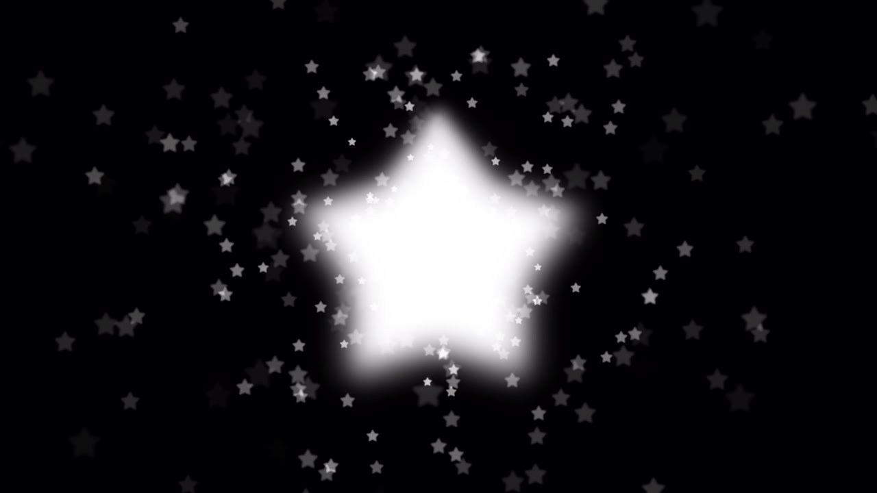 White Star Glowing Moving Floating Stars Screensaver Background ...