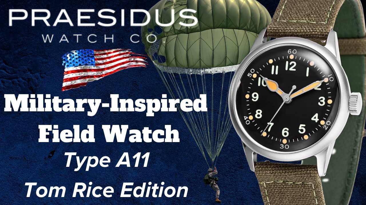 Military-Inspired Field Watch A11 Tom Rice Edition by Praesidus (4K ...