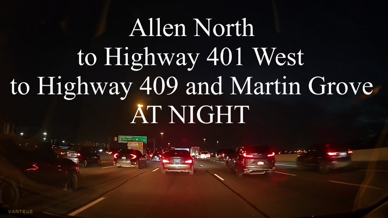 Highway 401 West At Night // Toronto, Ontario - YouTube
