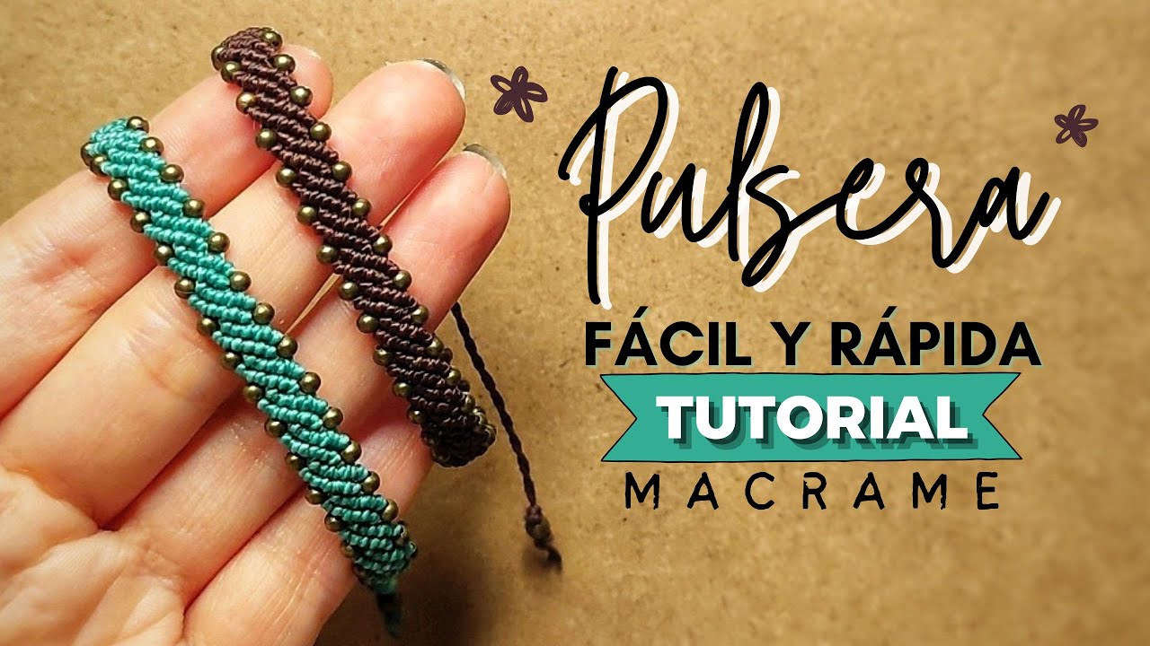 🔰 Cómo Hacer Pulsera De Hilo Fácil Y Rápida Con Cuentas Boho Chic