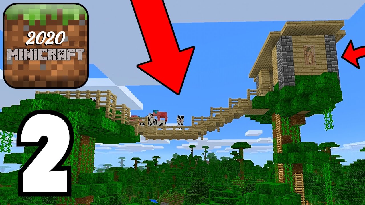 MiniCraft 2020 - Hardcore Gameplay Walktrough Part 2 - TREE HOUSE ...