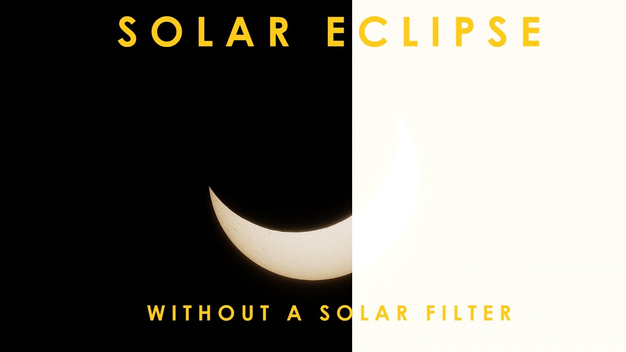 Total Solar Eclipse without a filter - YouTube