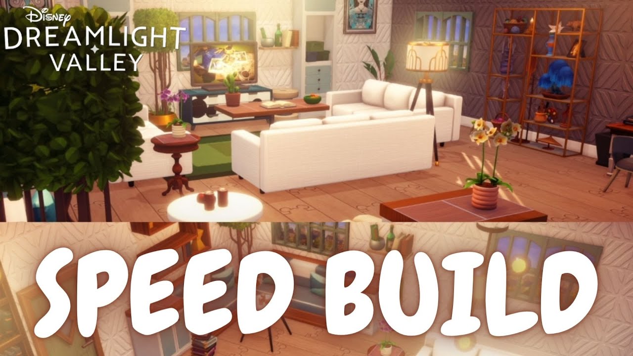 SPEED BUILD - Multi-Functional Living Space - Disney Dreamlight Valley ...