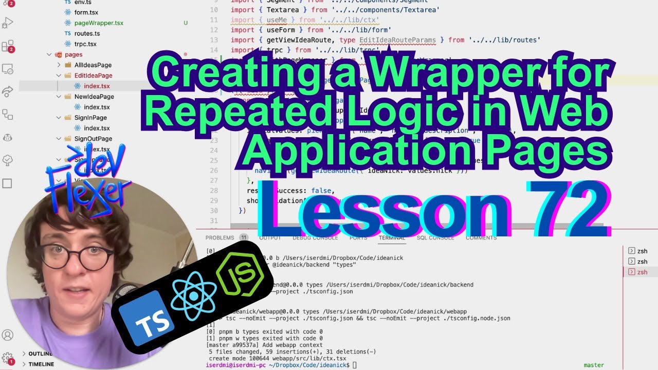 Lesson 72. Creating a Wrapper for Repeated Logic in Web Application ...