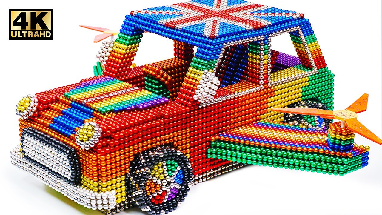 DIY - How To Make Mini Cooper Helicopter Car From Magnetic Balls ...